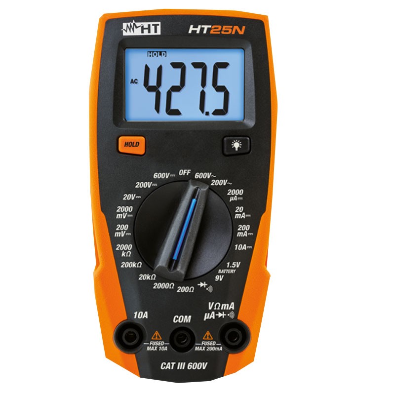 HT Italia Compact digital multimeter in CAT III HT25N